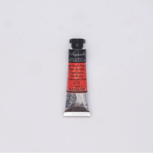 Farba akwarelowa l’Aquarelle - Sennelier - 675, French Vermilion, 10 ml